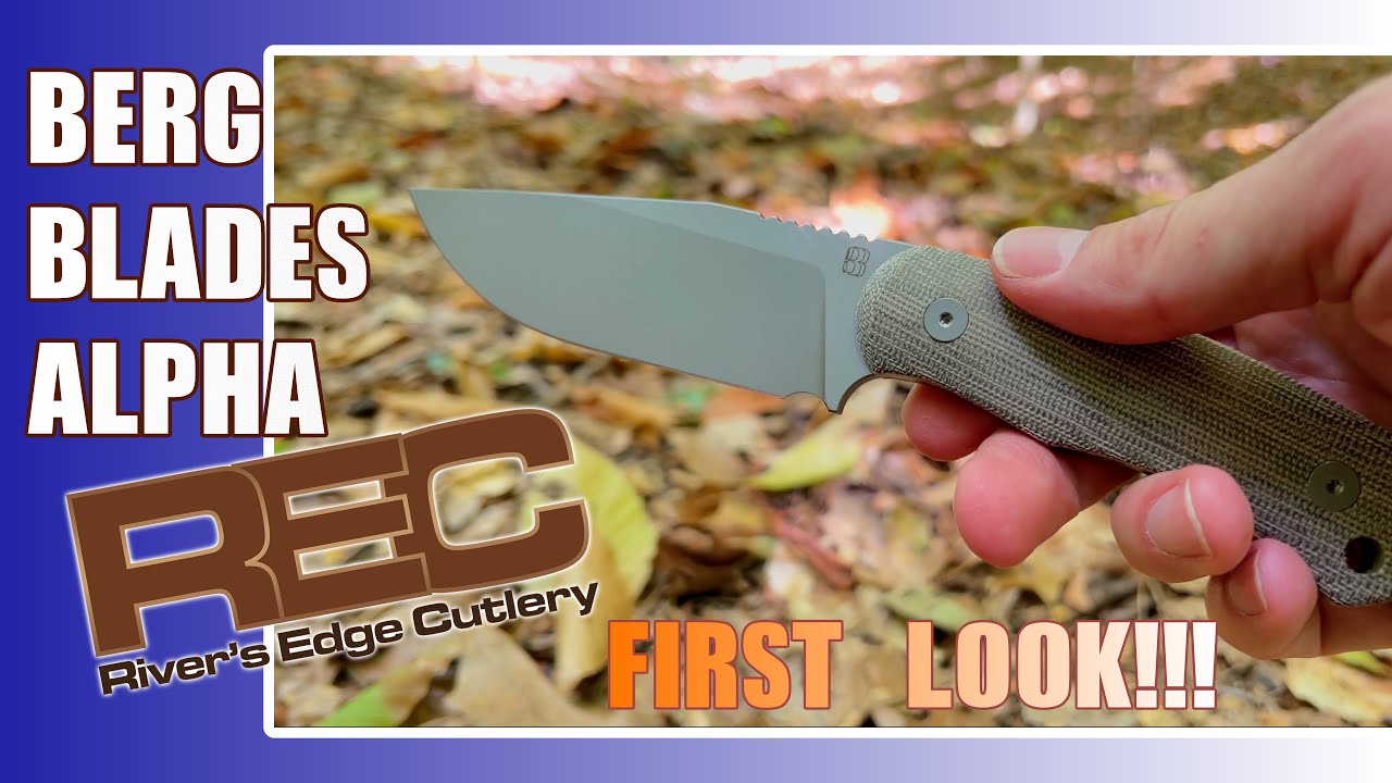 Berg Blades Alpha Fixed Blade Knife | @bergblades8831 - YouTube