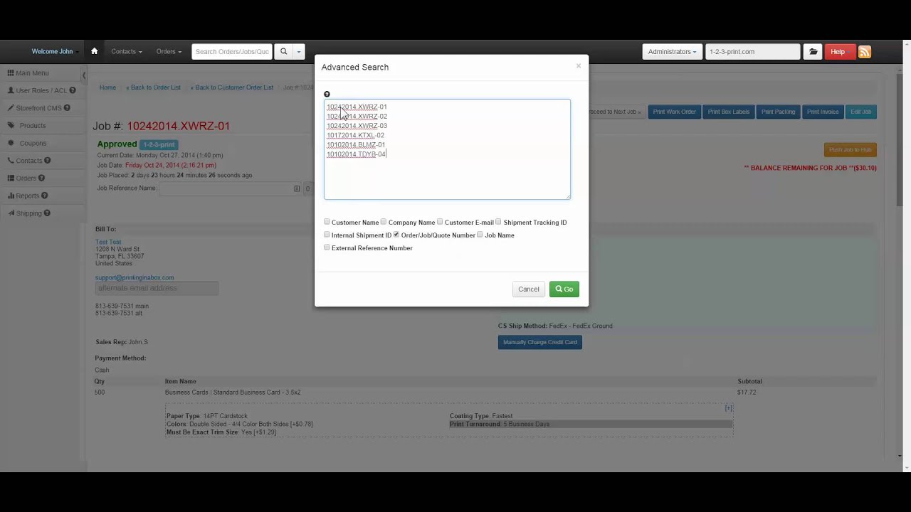 System Bar Codes | Web-to-Print MIS System - YouTube