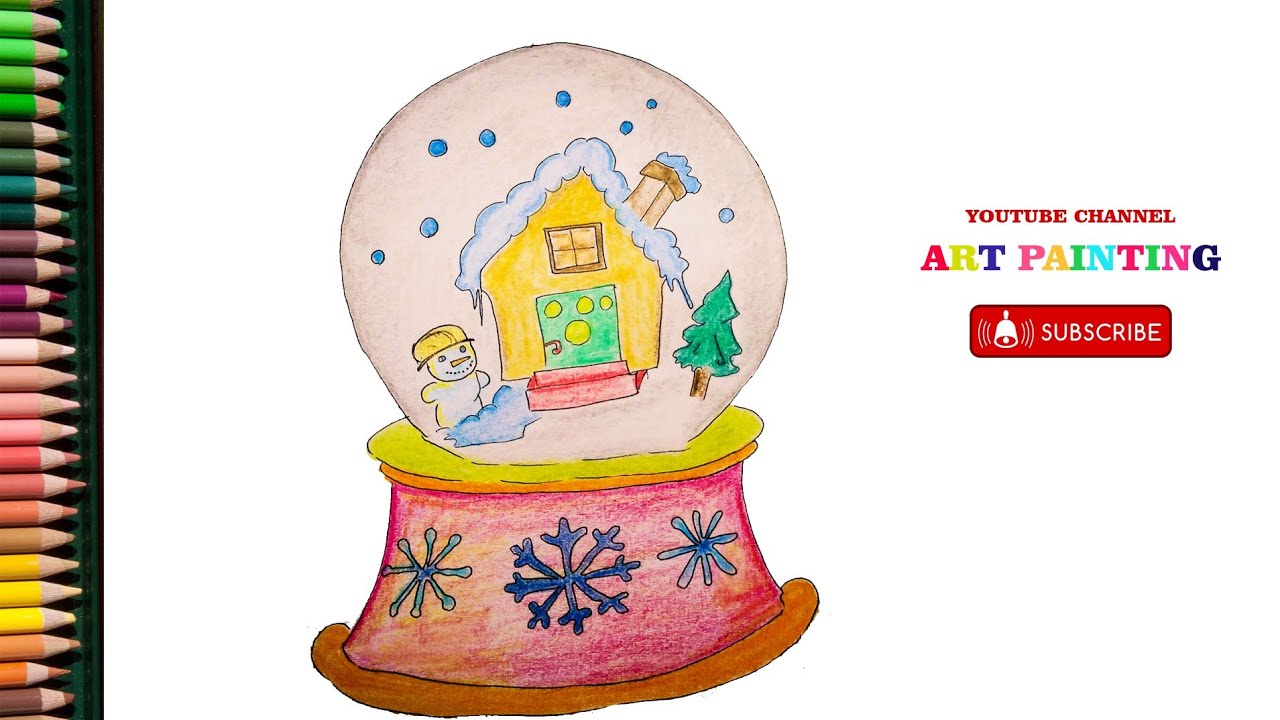 ️ art painting | EASY DRAWING | How to Draw | Snowball #art #paint # ...