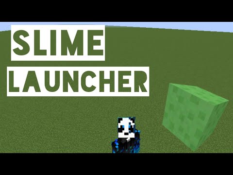 How to make a slime launcher in minecraft - YouTube