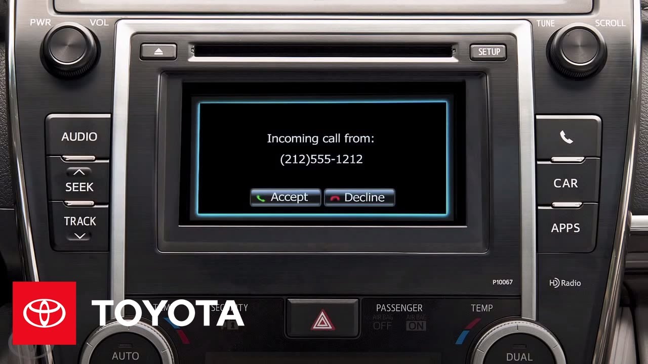 How-To: Use Hands Free Calling on Display Audio with Entune® | Toyota ...