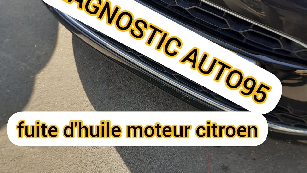 fuite d'huile moteur citroen c3 تسرب زيت المحرك سيتروين c3 - YouTube