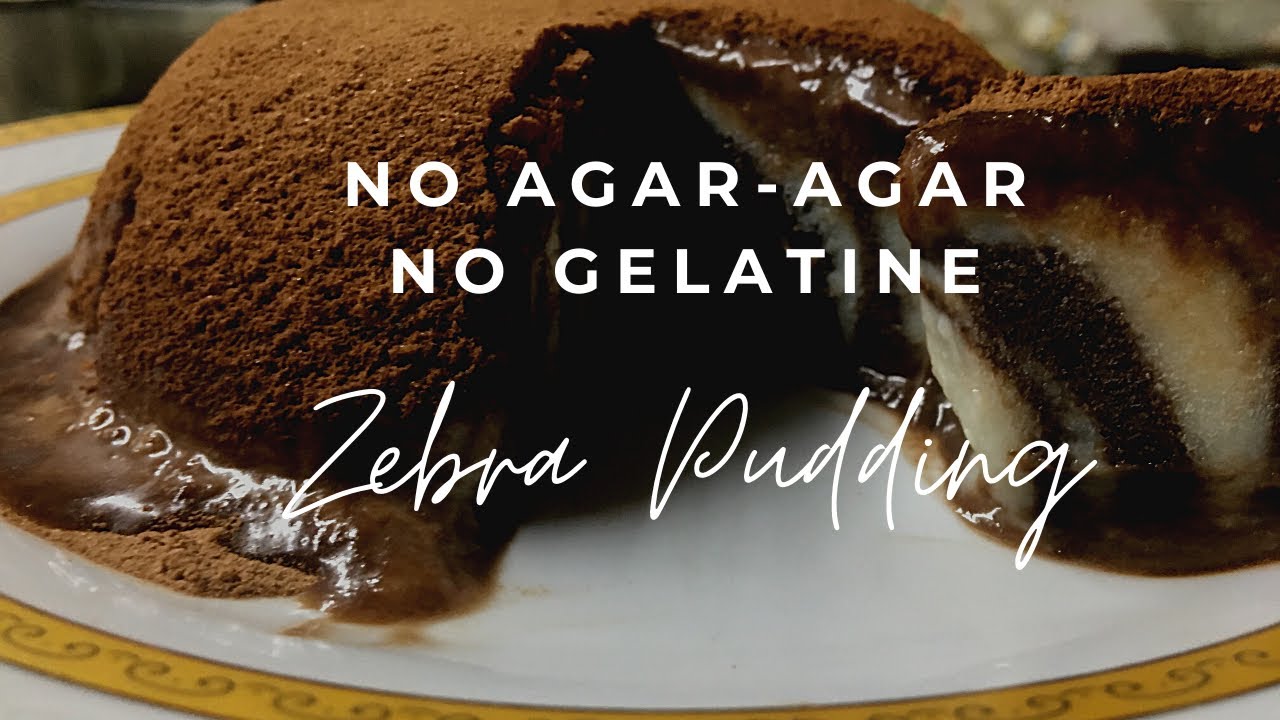 Easy Zebra Pudding||How To Make Easy Pudding||No Gelatine||No Agar-Agar ...