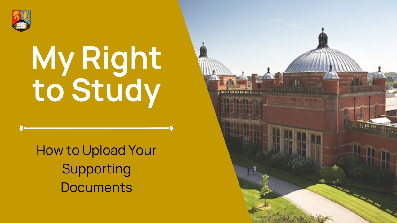 My Right to Study: How to Upload Your Supporting Documents - YouTube