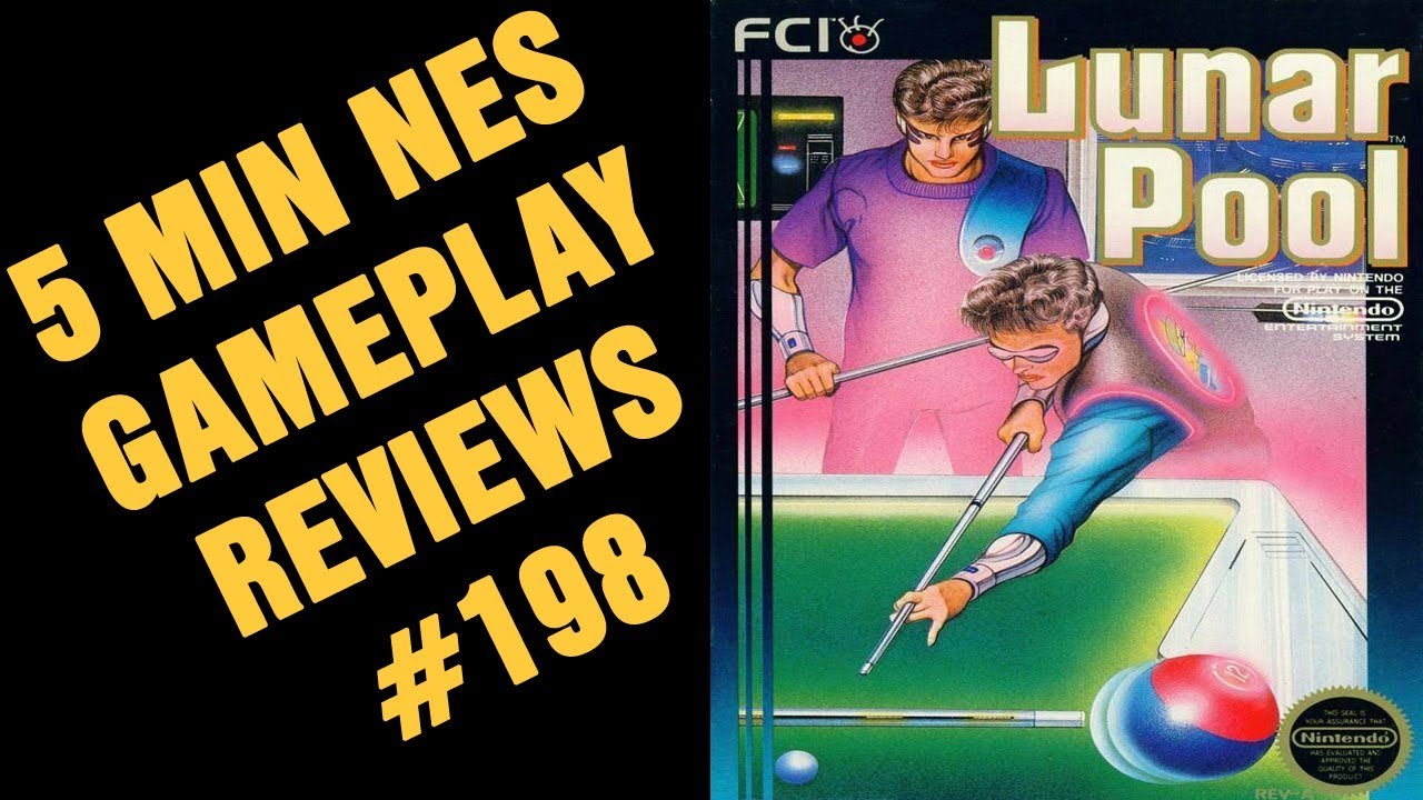 5 Min NES Gameplay reviews #198: Lunar Pool - YouTube