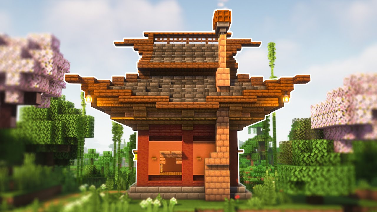 Minecraft: How to Build a Japanese (Starter) House - Tutorial - YouTube