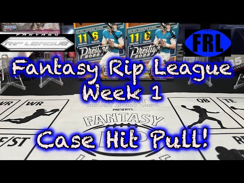 RIPPING CARDS TO PLAY FANTASY FOOTBALL! Fantasy Rip League Week 1! CASE ...