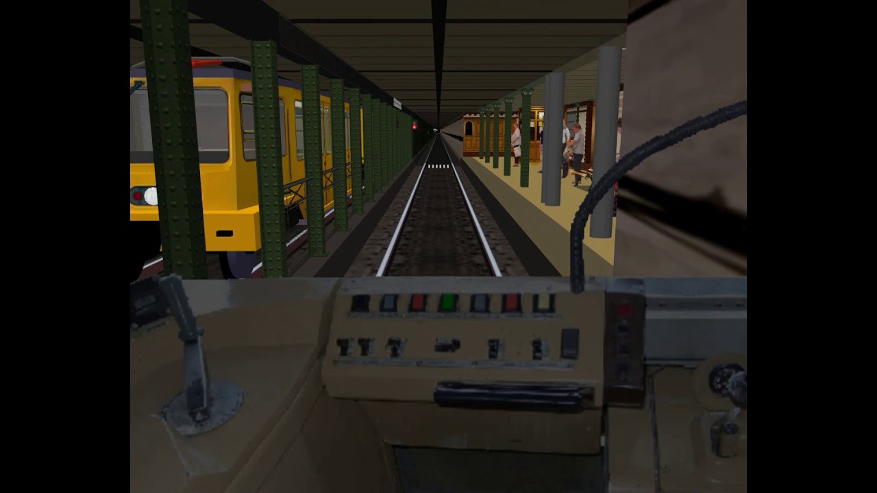 OpenBVE Budapest Metro Route 1 - YouTube