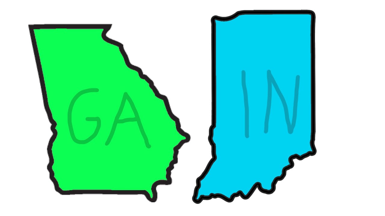 Georgia And Indiana Compared - YouTube