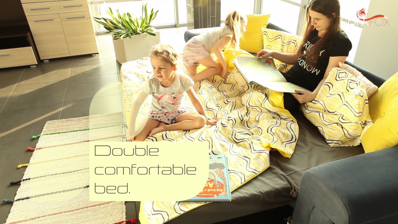 Amber - Corner Sofa Bed with storage. By Sofafox. - YouTube