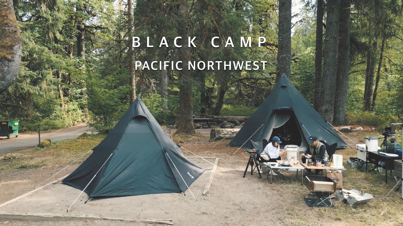 블랙 캠프 (feat. DOD 원폴텐트) | 북미 캠핑 | 시네마틱 캠핑 영상 - YouTube