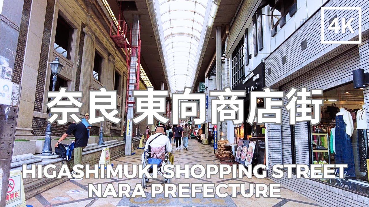 Higashimuki Shopping Street, Nara Prefecture 4K | 奈良 東向商店街 | Oct 2024 ...