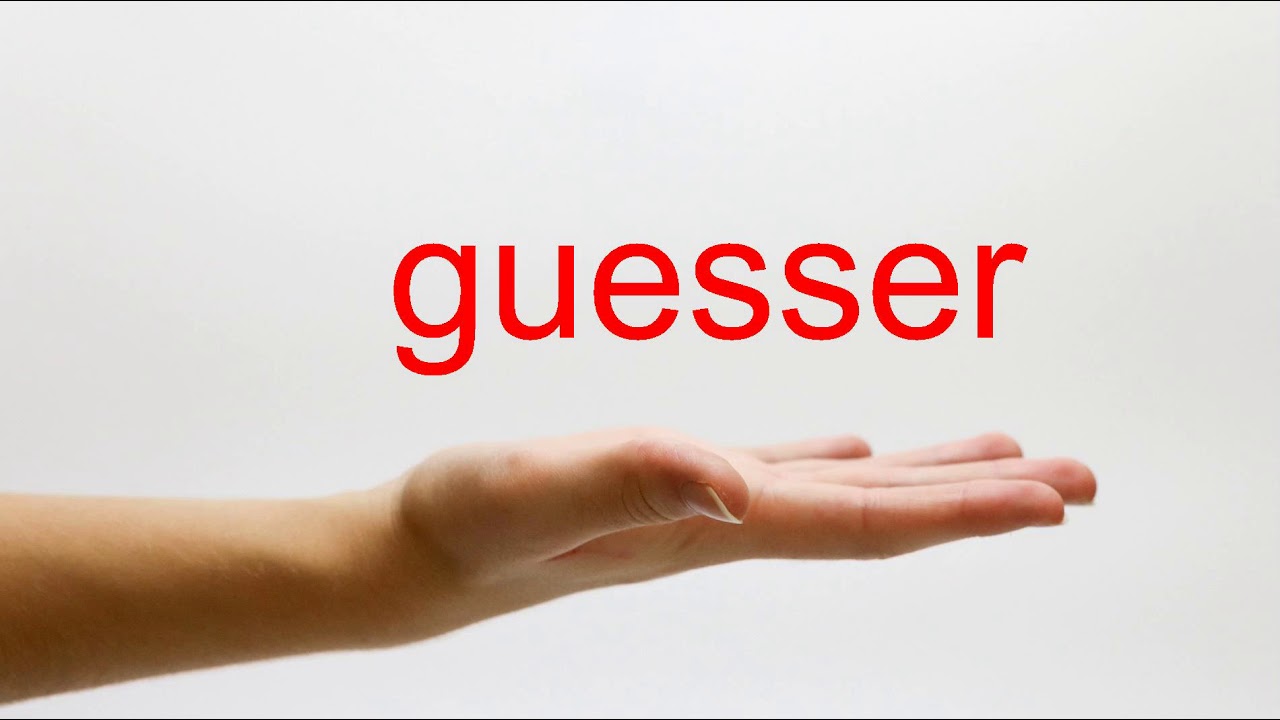 How to Pronounce guesser - American English - YouTube