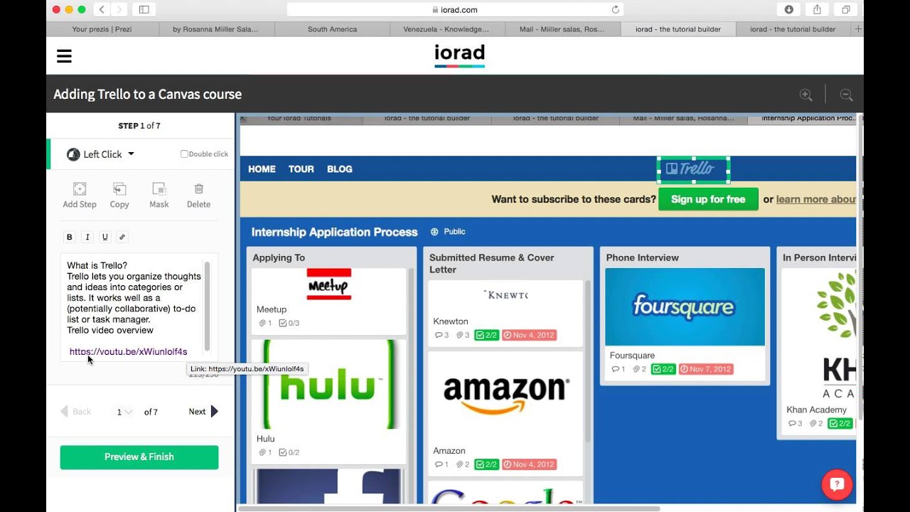 Iorad tutorial overview - YouTube