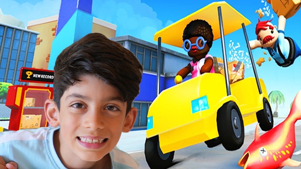 Jason Gaming play funny delivery game for kids - YouTube