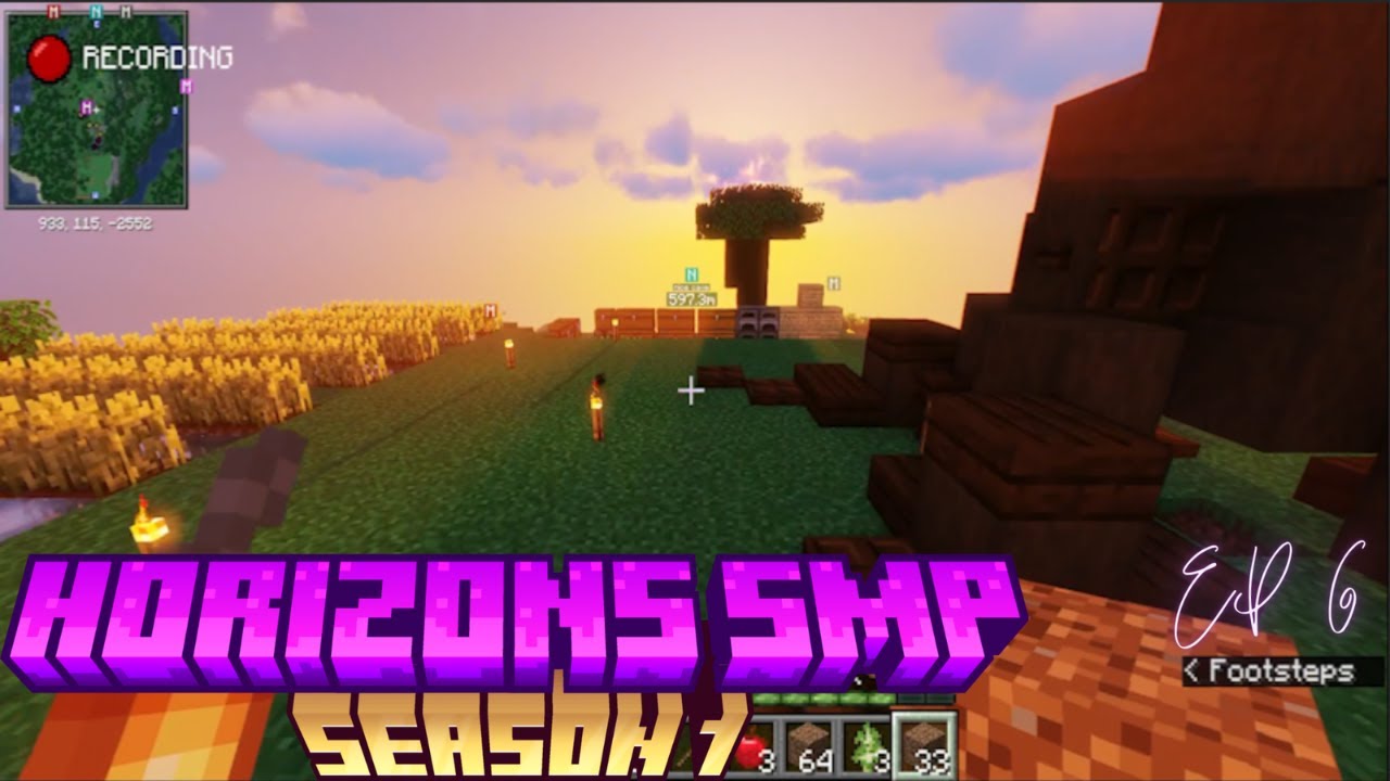 Horizons SMP Ep 6 || More Dirt & Beautiful Sunsets - YouTube