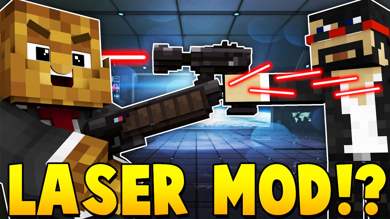 LAZER GUN MOD vs CAPTAINSPARKLEZ | Minecraft - Mod Battle | JeromeASF ...