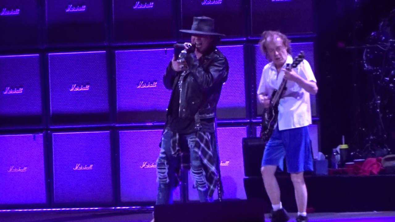 AC/DC W/ Axl Rose - Have A Drink On Me - LIVE in Cleveland, OH 2016 ...