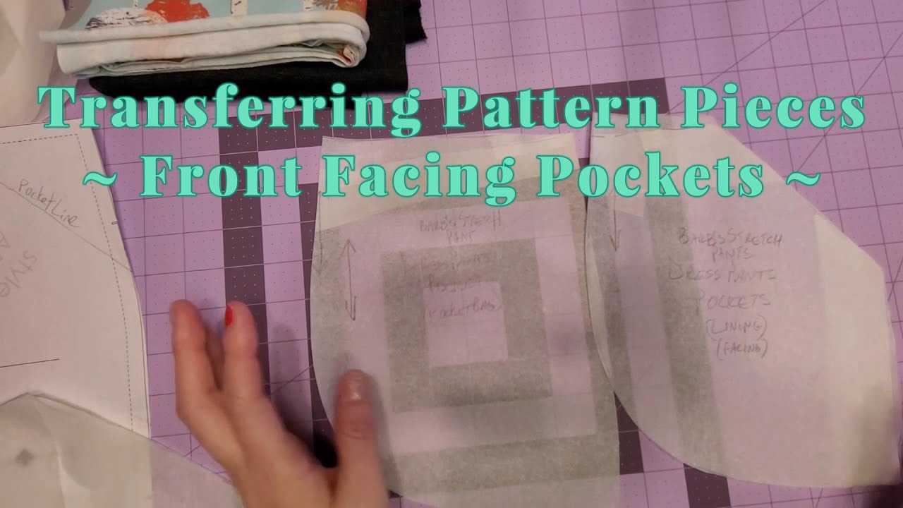 How to Transfer Pattern Pieces to Another Pattern ~ Front Facing ...