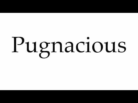 How to Pronounce Pugnacious