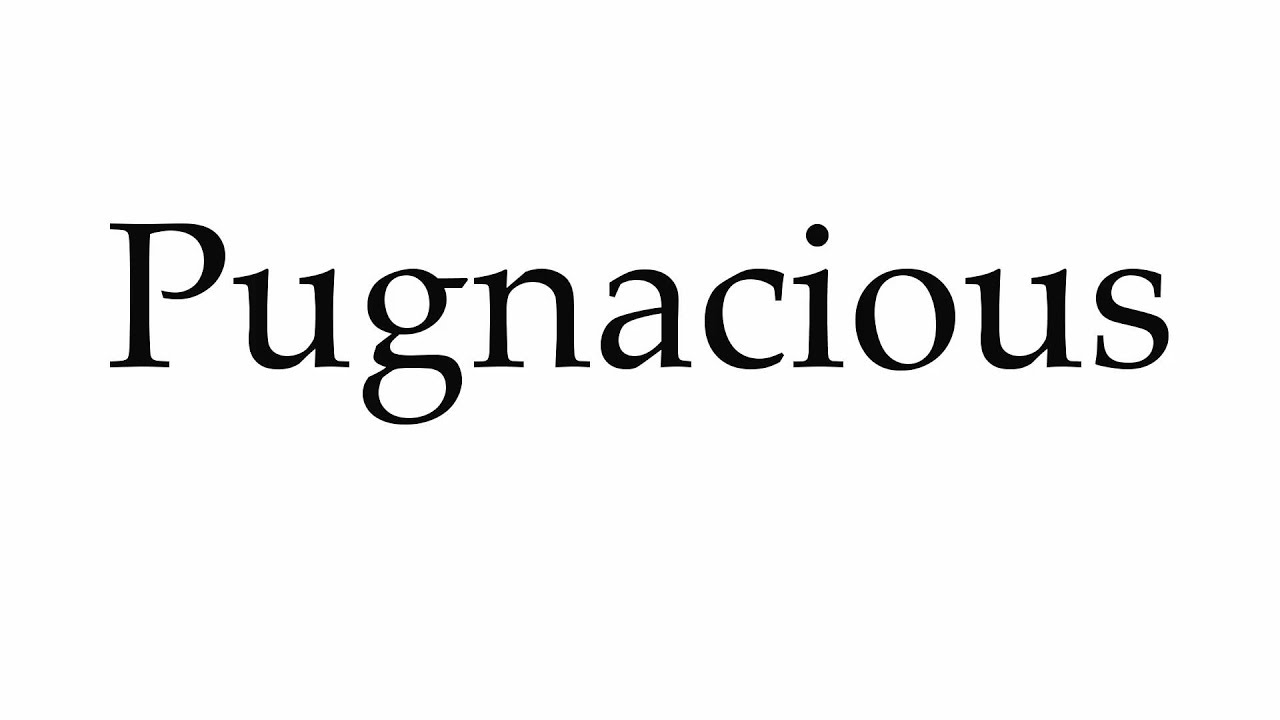 How to Pronounce Pugnacious - YouTube
