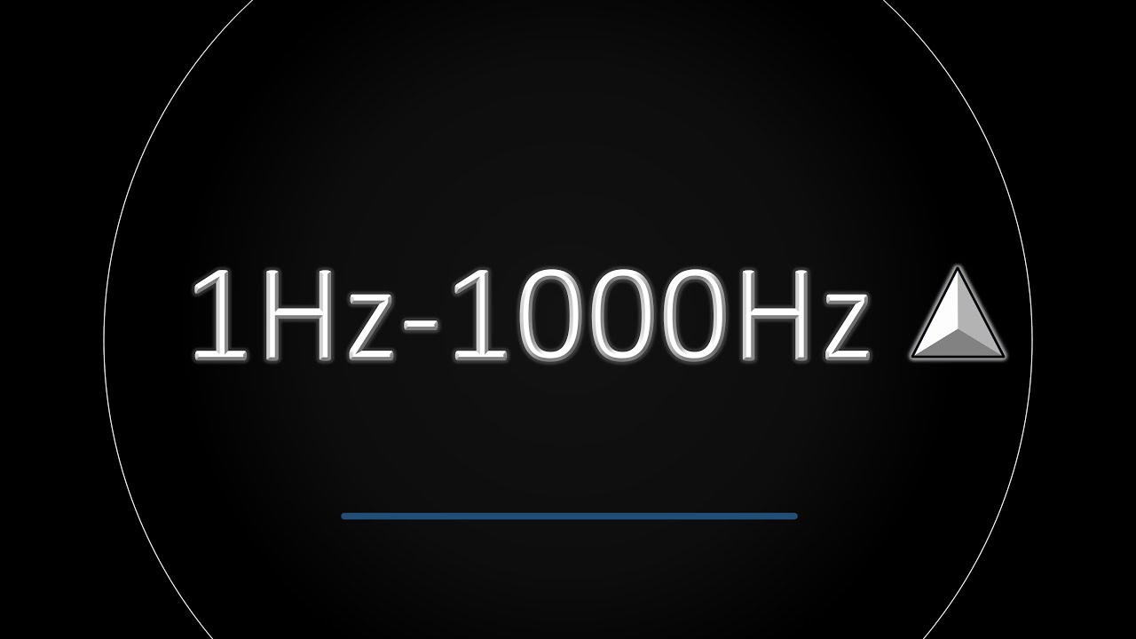 1Hz - 1000Hz Triangled Tone Sweep - YouTube