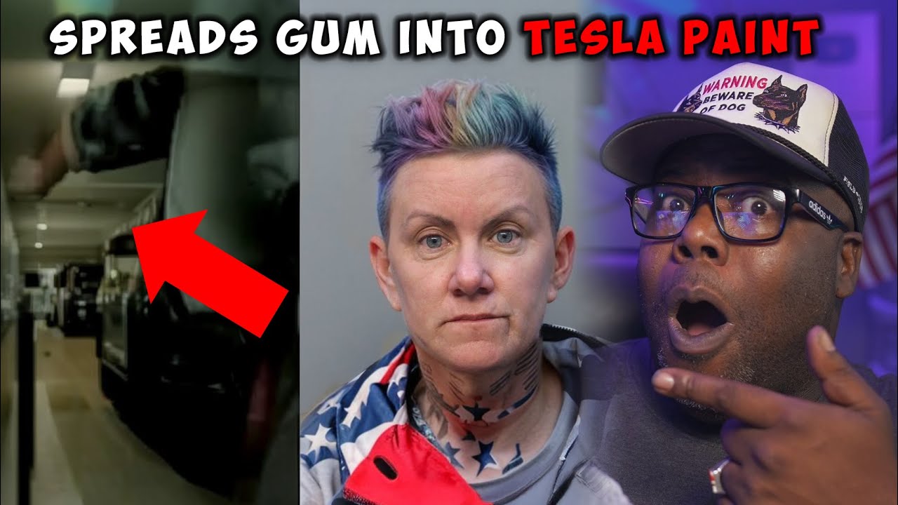 From Mall to Mugshot — Tesla Vandal ARRESTED in Viral BUBBLE GUM ...