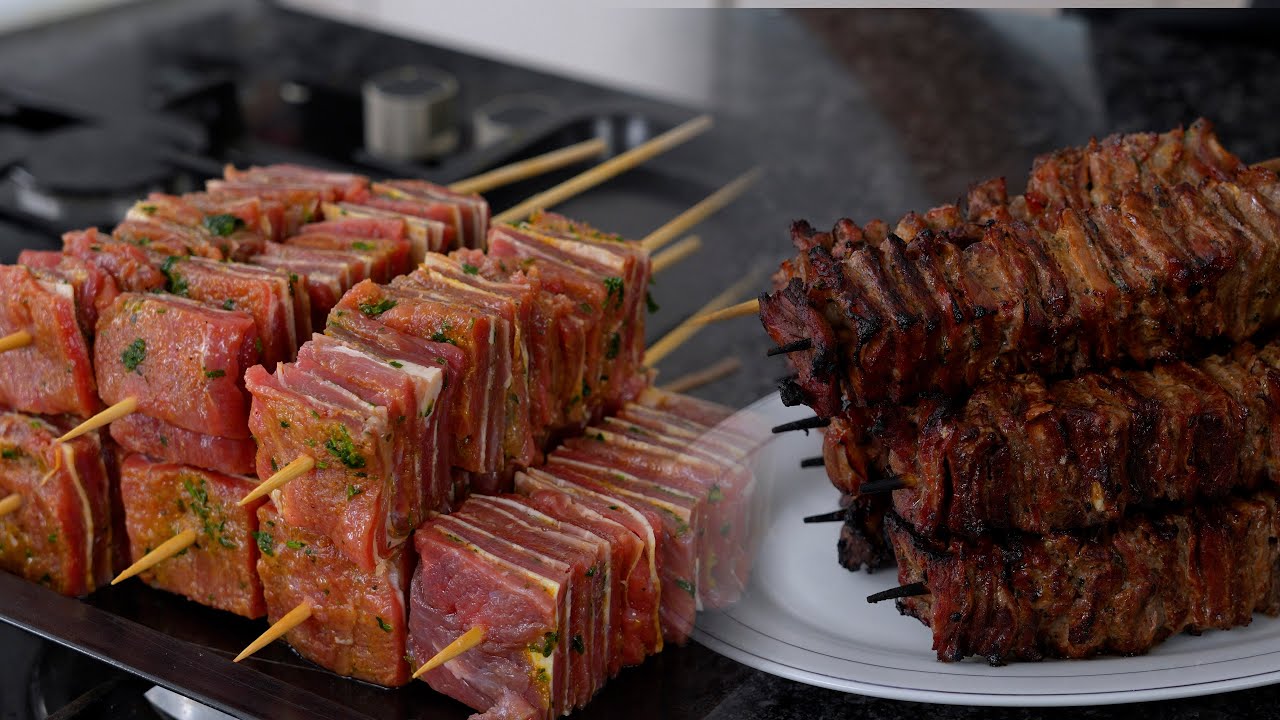 Forma de hacer PINCHOS o BROCHETAS que no conocias / recetas para toda ...