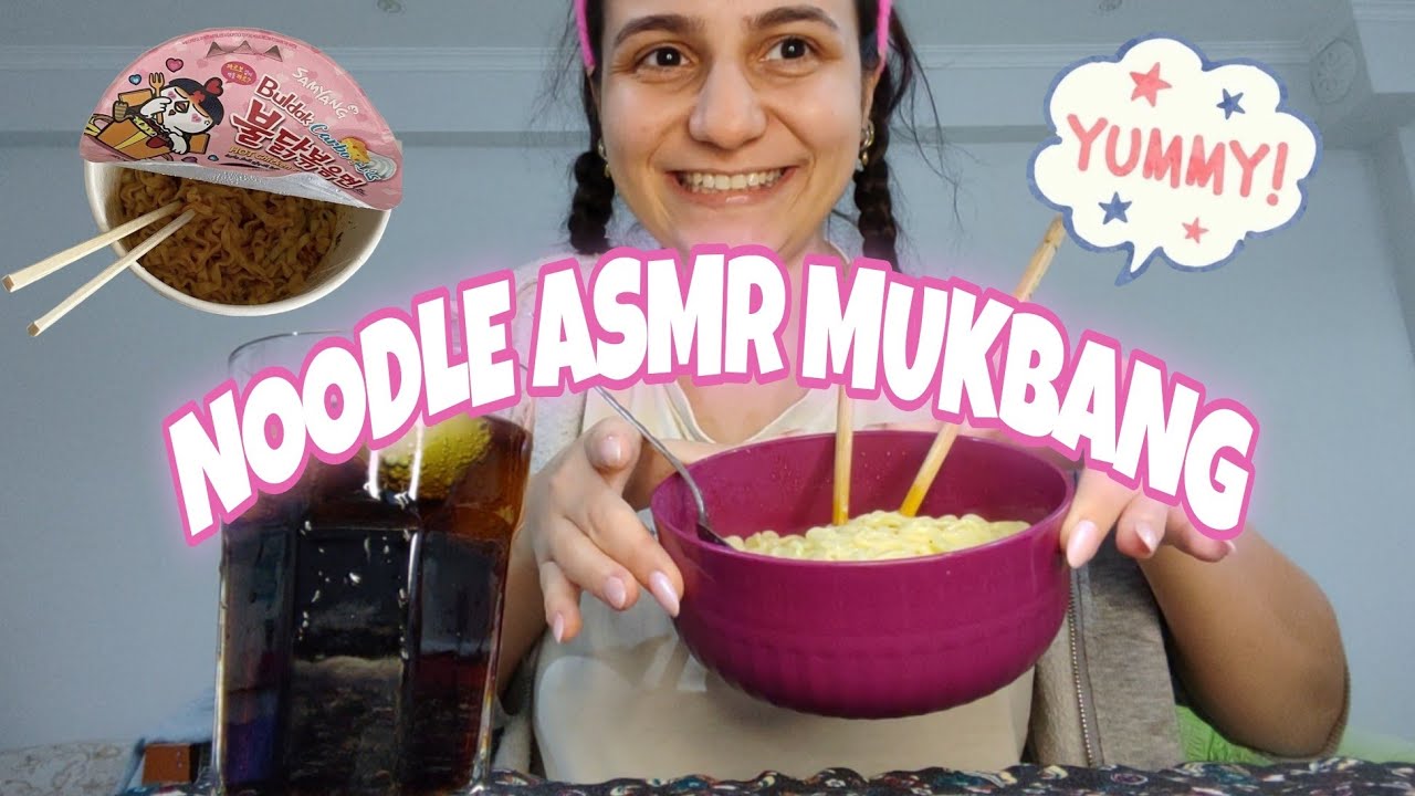 NOODLE ASMR MUKBANG | ACILI NOODLE VE KOLA (EATING SOUNDS, NO TALKING) - YouTube