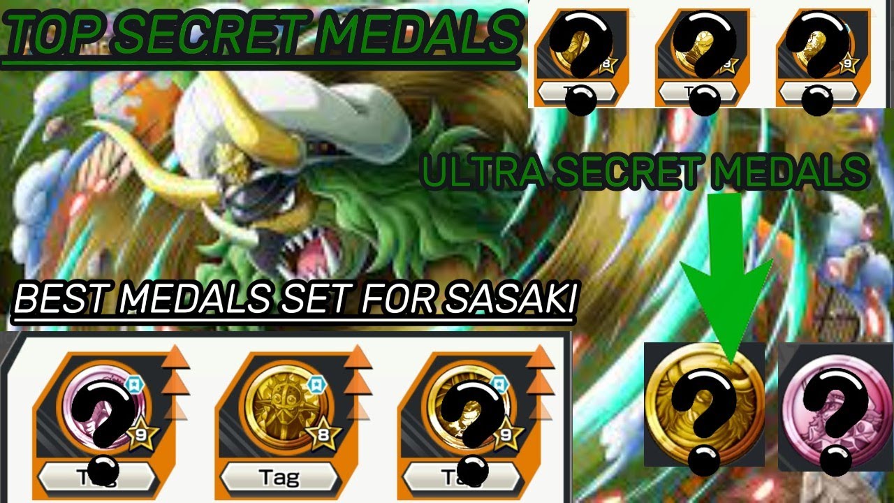 BEST!!! AND SECRET MEDAL SETS FOR SASUKI(OPBR) BEST MEDAL SETS ...