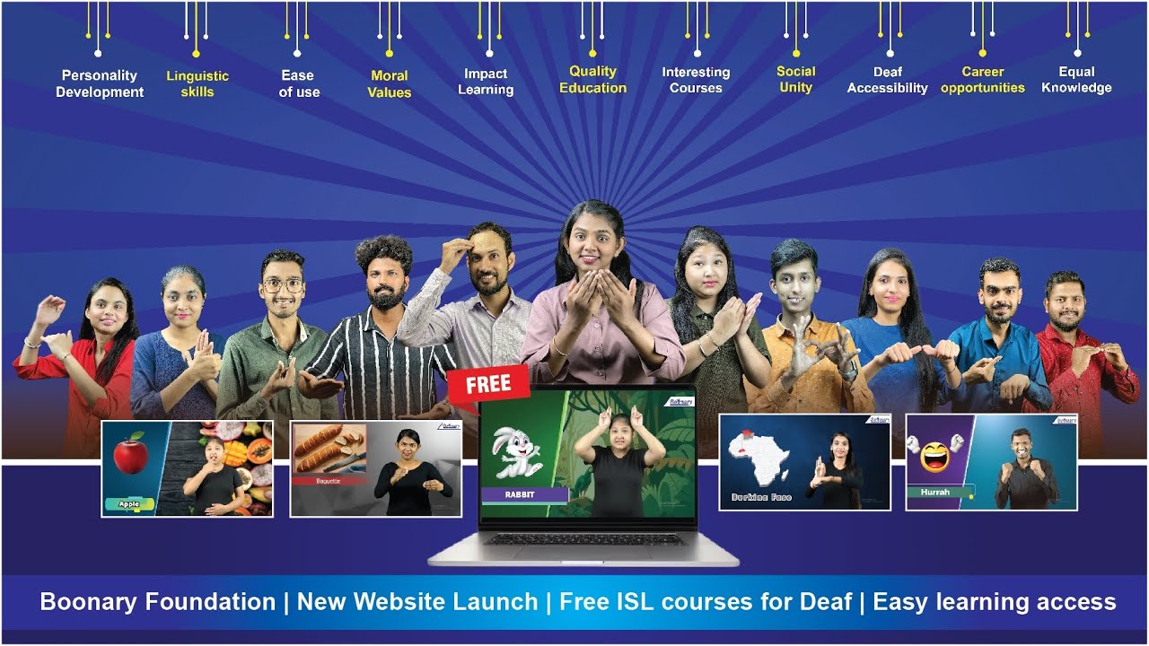 Boonary Foundation | New Website Launch | Free ISL courses for Deaf ...