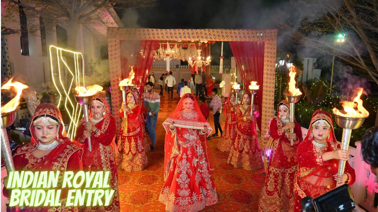 BEAUTIFUL BRIDE || INDIAN ROYAL BRIDAL ENTRY 👰 - YouTube