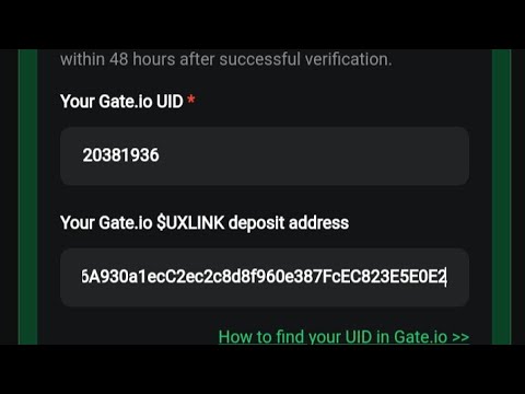 Gate io থেকে ফ্রিতে UXLINK কয়েন নিন | Treat টোকেন এর মতো প্রজেক্ট | UID submit only - YouTube