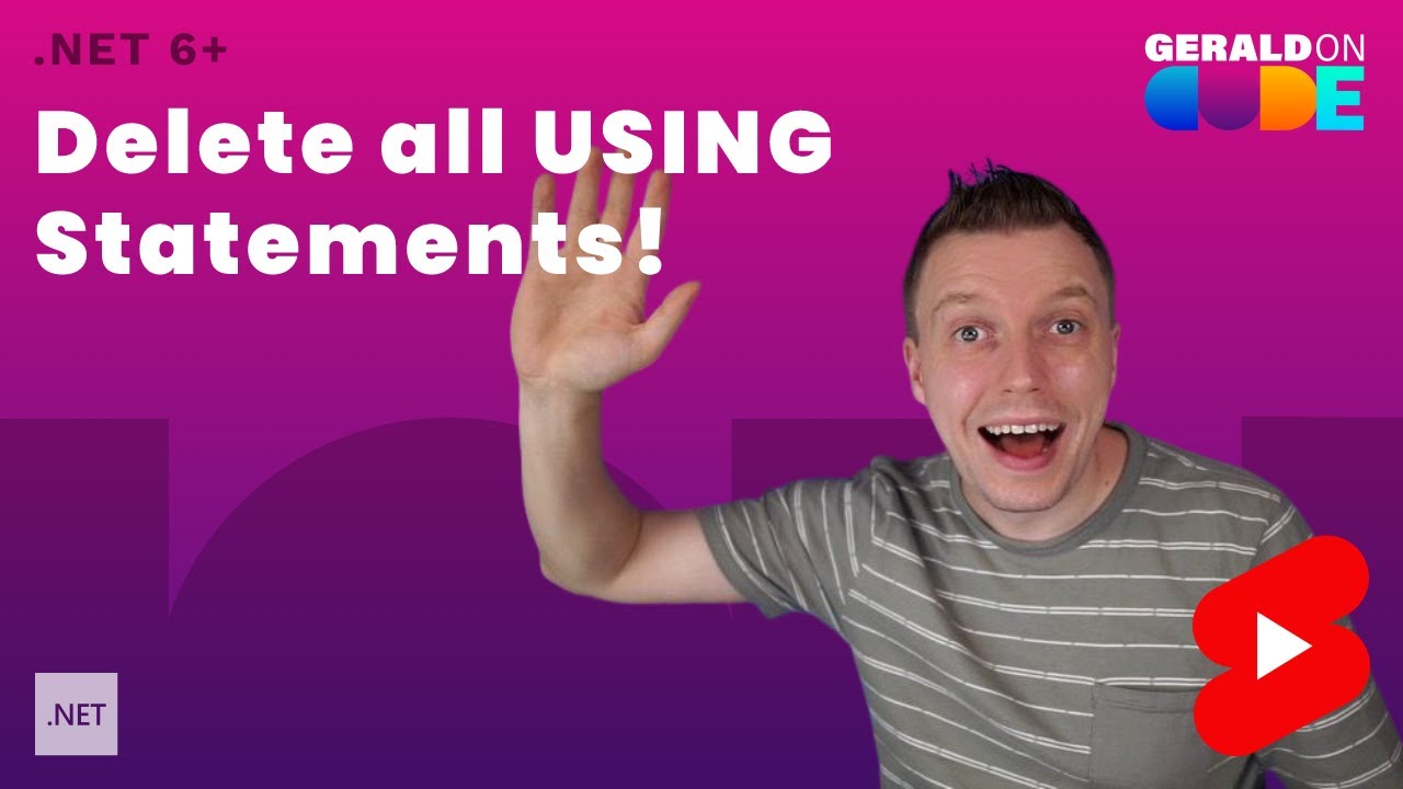 Clean Up Your Code with Implicit Usings in .NET 6 - YouTube