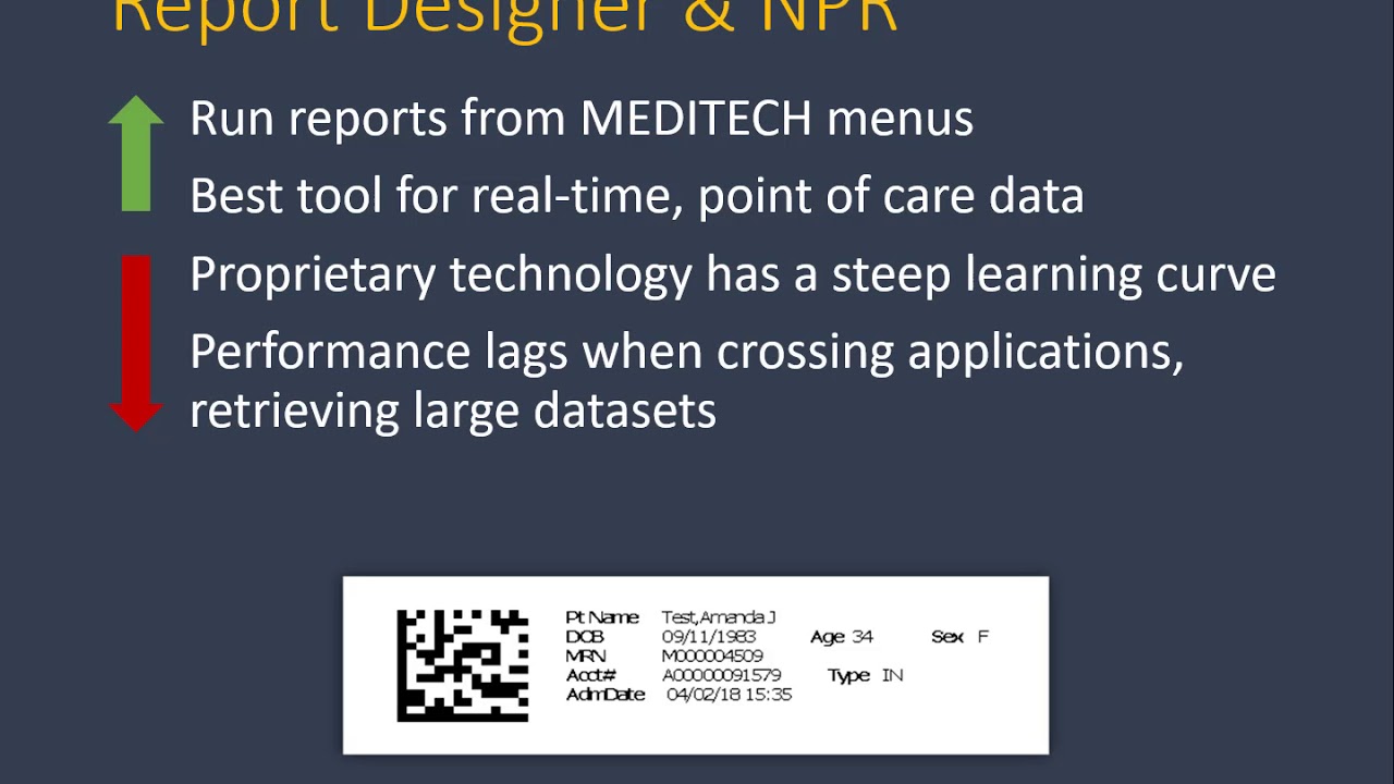QuickClip: MEDITECH Reporting Options - YouTube