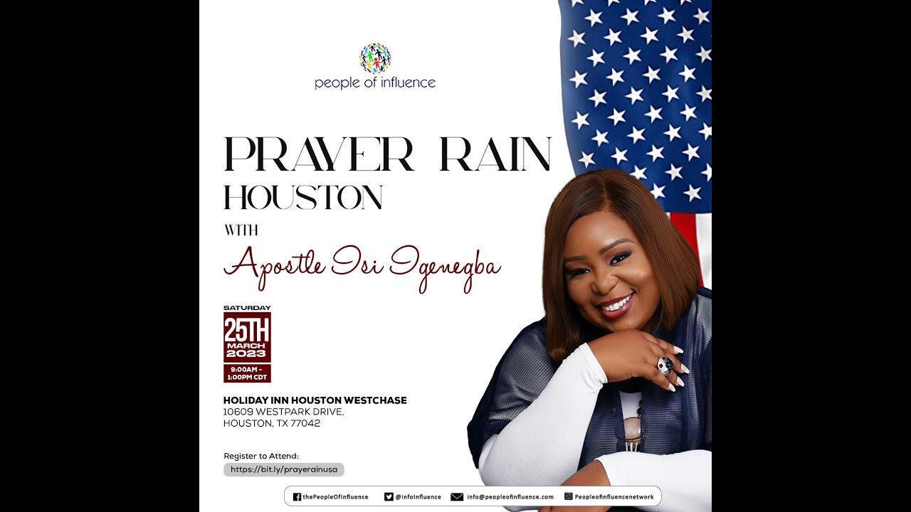 PRAYER RAIN HOUSTON with APOSTLE ISI IGENEGBA - YouTube