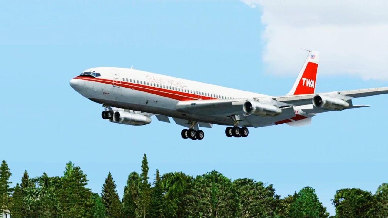 TWA Boeing 707 Landing @ Eastern West Virginia Regional ( Outside ...