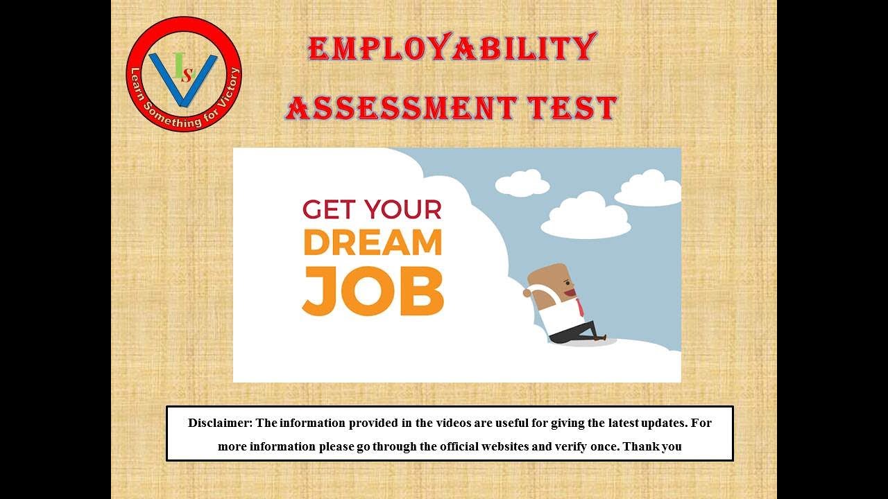 Employability Assessment Tests - YouTube
