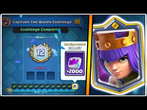 12-0 CAPTURE THE QUEEN CHALLENGE | CLASH ROYALE | BEST CAPTURE THE QUEEN DECK!