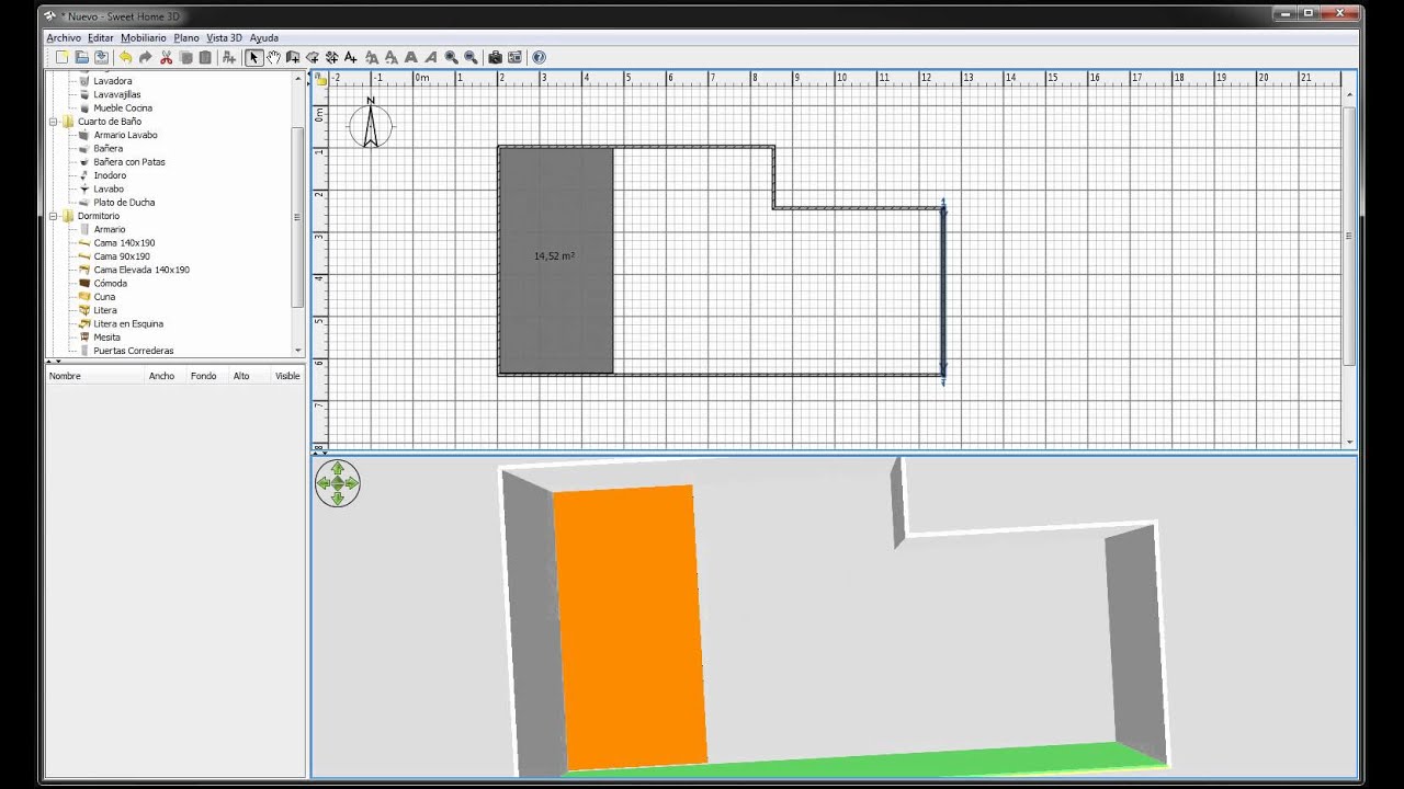 herramientas cad y 3d sweet home 3d - YouTube