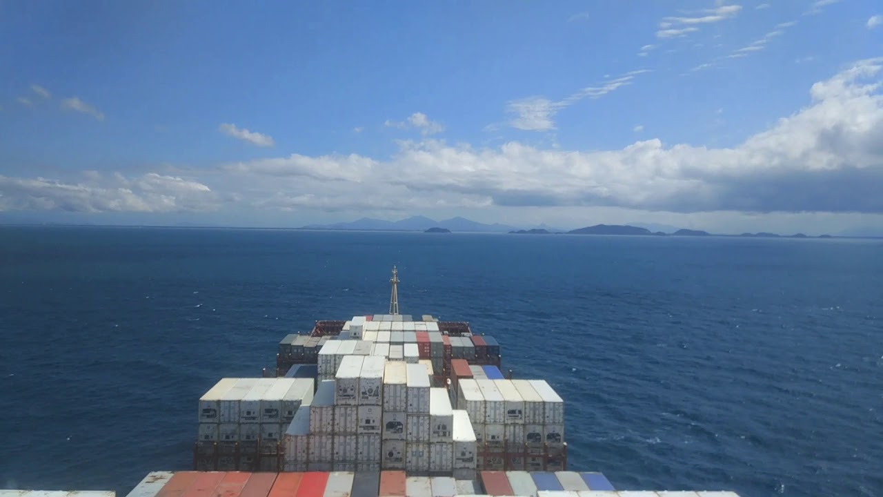 Time Lapse | Beautiful Port of Paranagua, Brazil | Port Approach by a ...