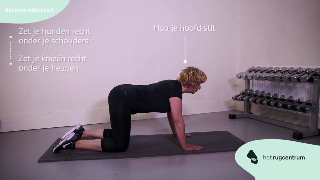 Oefening #1 voor Bekkeninstabiliteit: Hol bol - YouTube
