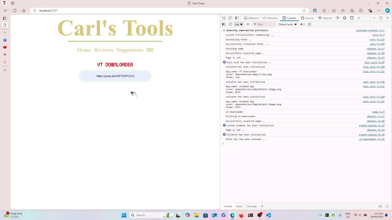 vertisum is building Carl's Tools - YouTube