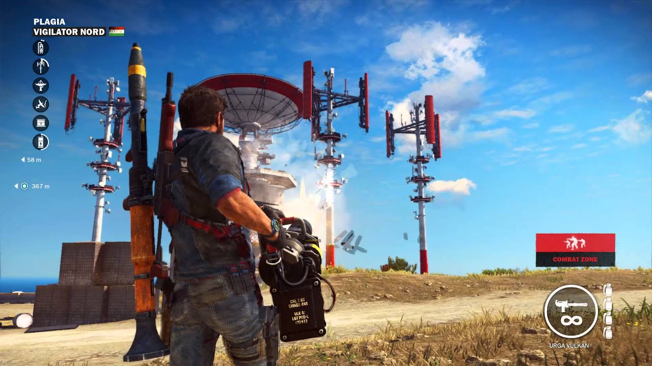 Just Cause 3 - Minigun rampage on Base - YouTube
