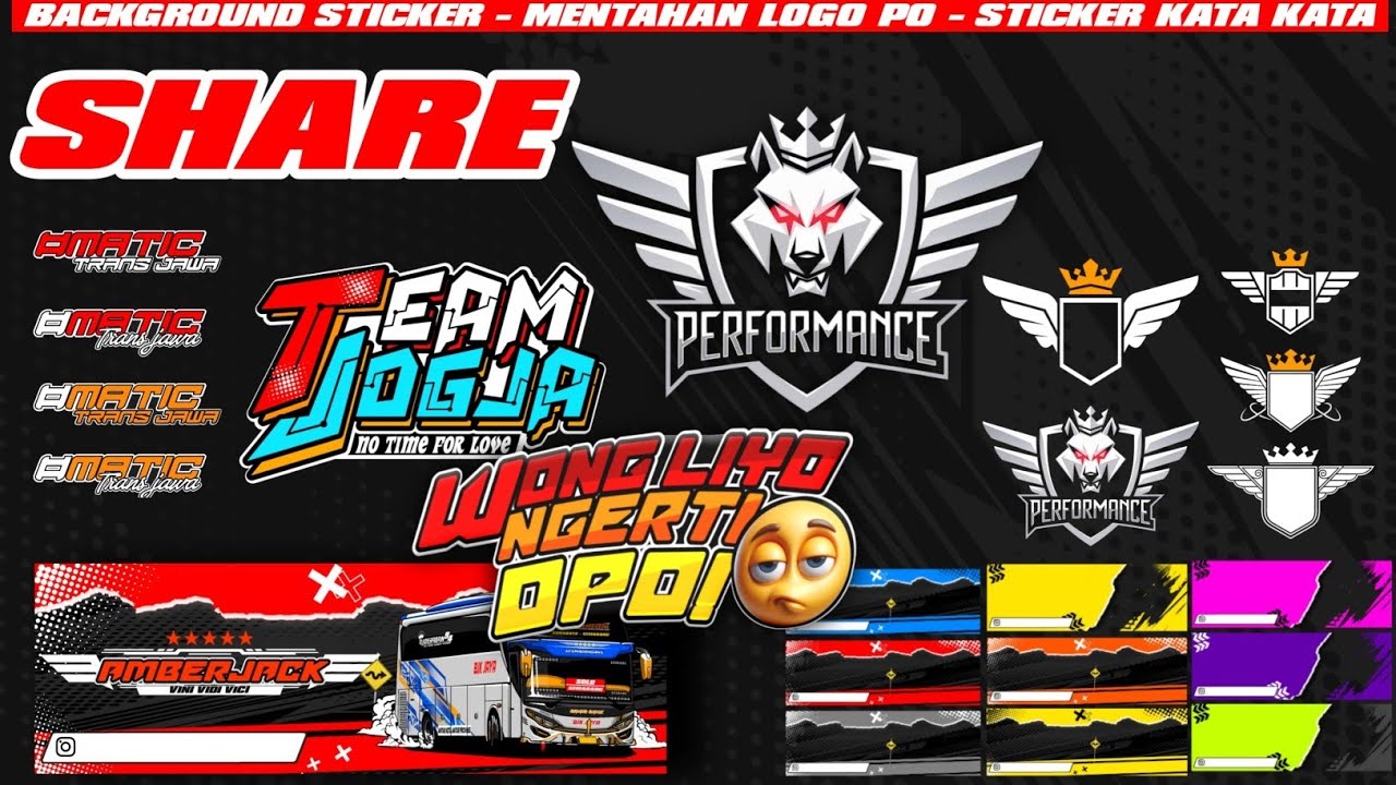 SHARE MENTAHAN LOGO PO & BACKGROUND STICKER PNG - YouTube
