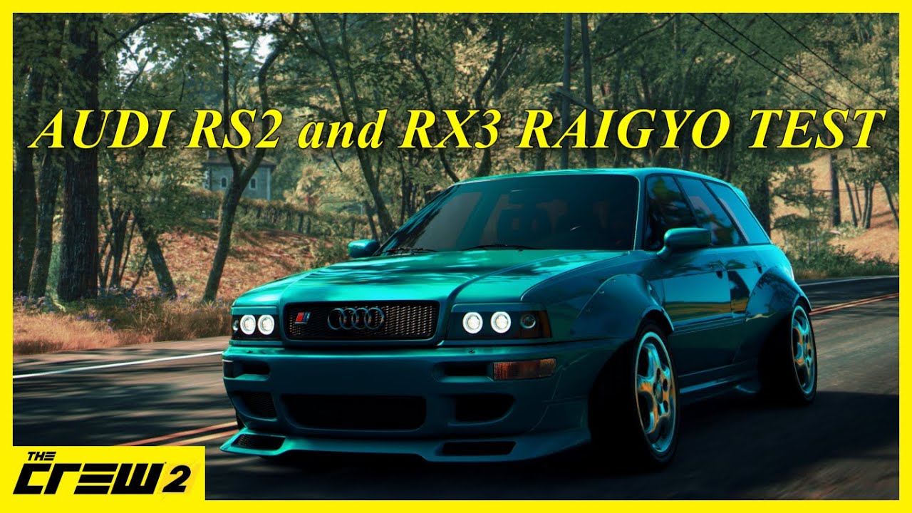 Audi RS2 and Mazda RX3 Raigyo performance test - The Crew 2 Street Race ...
