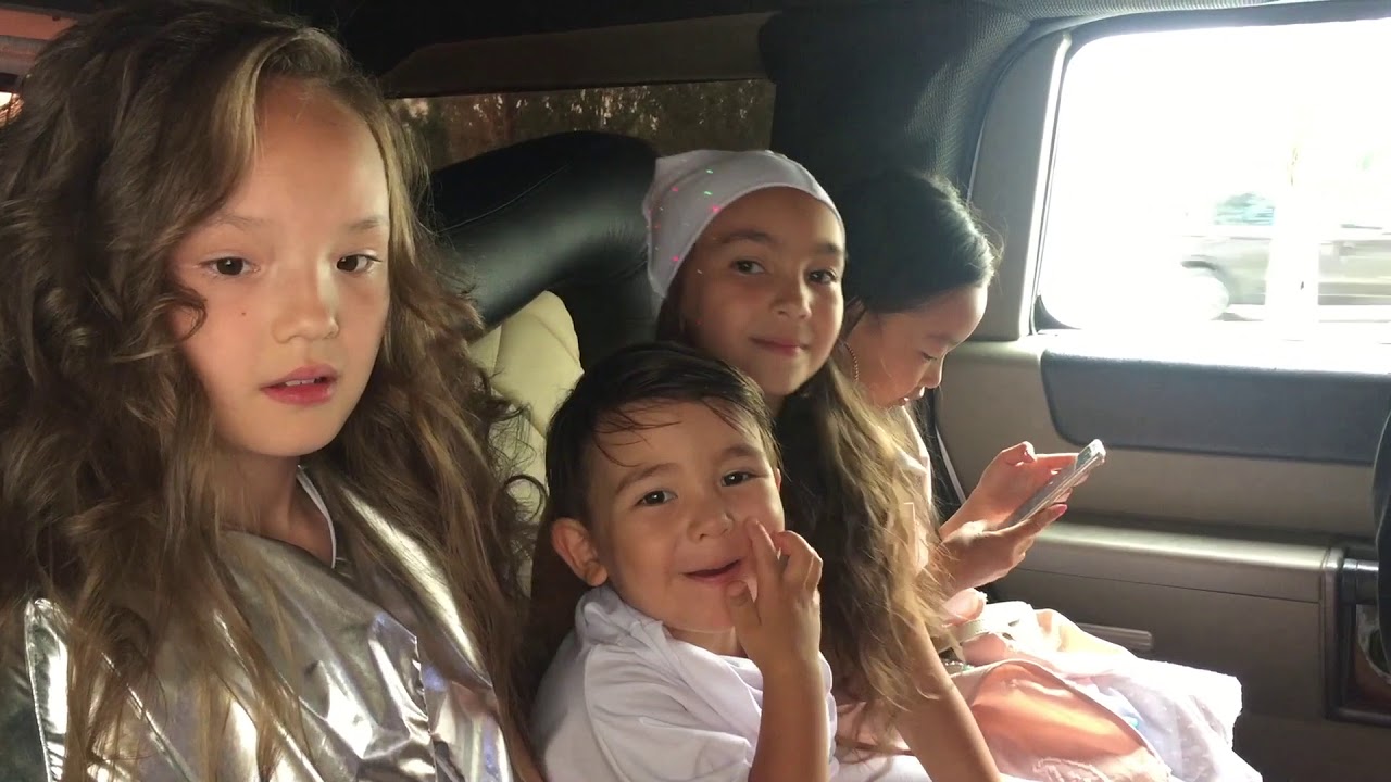 Children limo ride - YouTube