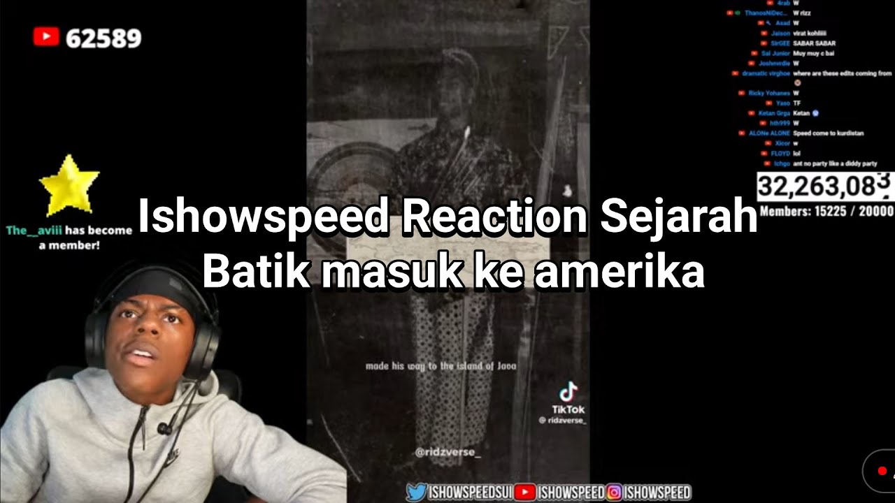 Ishowspeed Reaction Batik Dari Indonesia dan sejarah masuknya batik ke ...