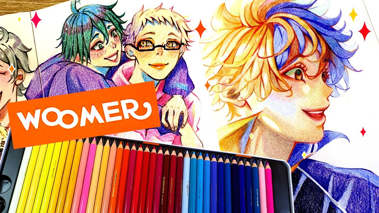 Pintando con Lápices de Colores | Dibujando usando Bases | ft. ¡Woomer ...