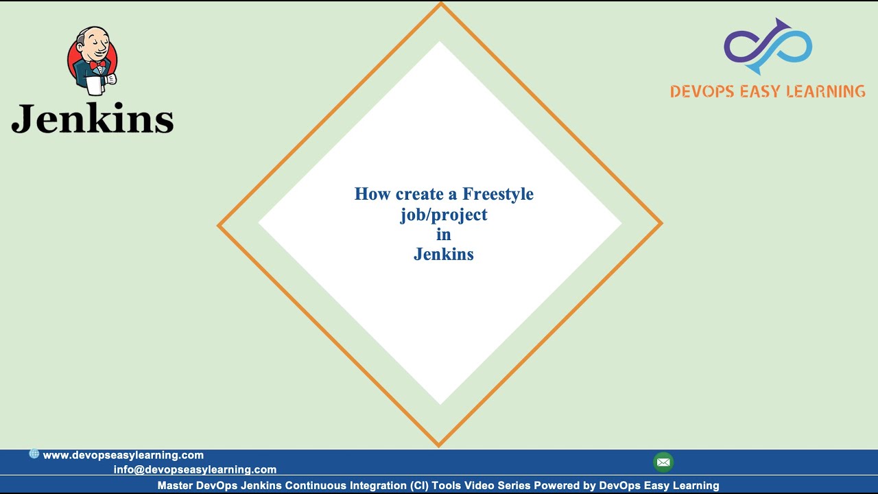 How to create a Freestyle Job in Jenkins - YouTube
